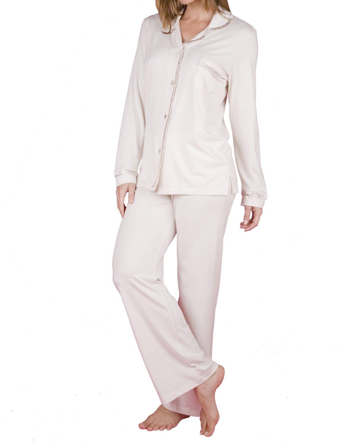 Twelve Eighty Eight - Sophie Basic Long Sleeve Men's Styled Pajama Set ...