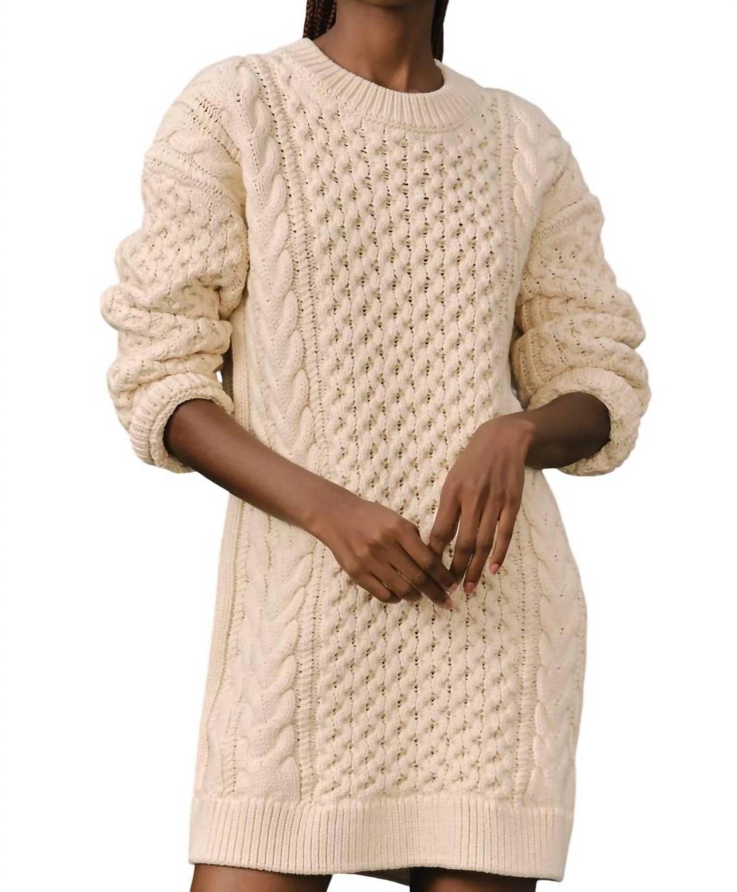 English Factory - Oversized Cable Knit Dress – Snagged & Bagged