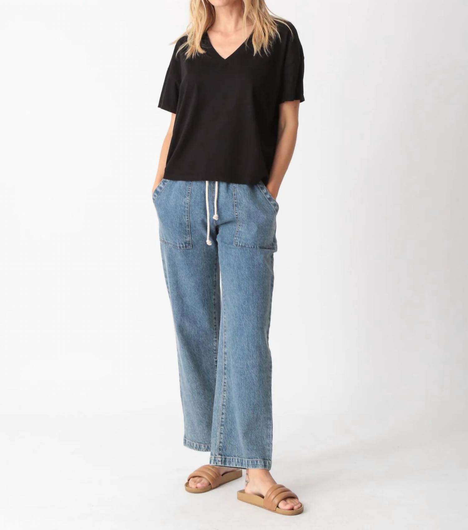 Electric & Rose - Chase Brushed Slub V Top – Snagged & Bagged