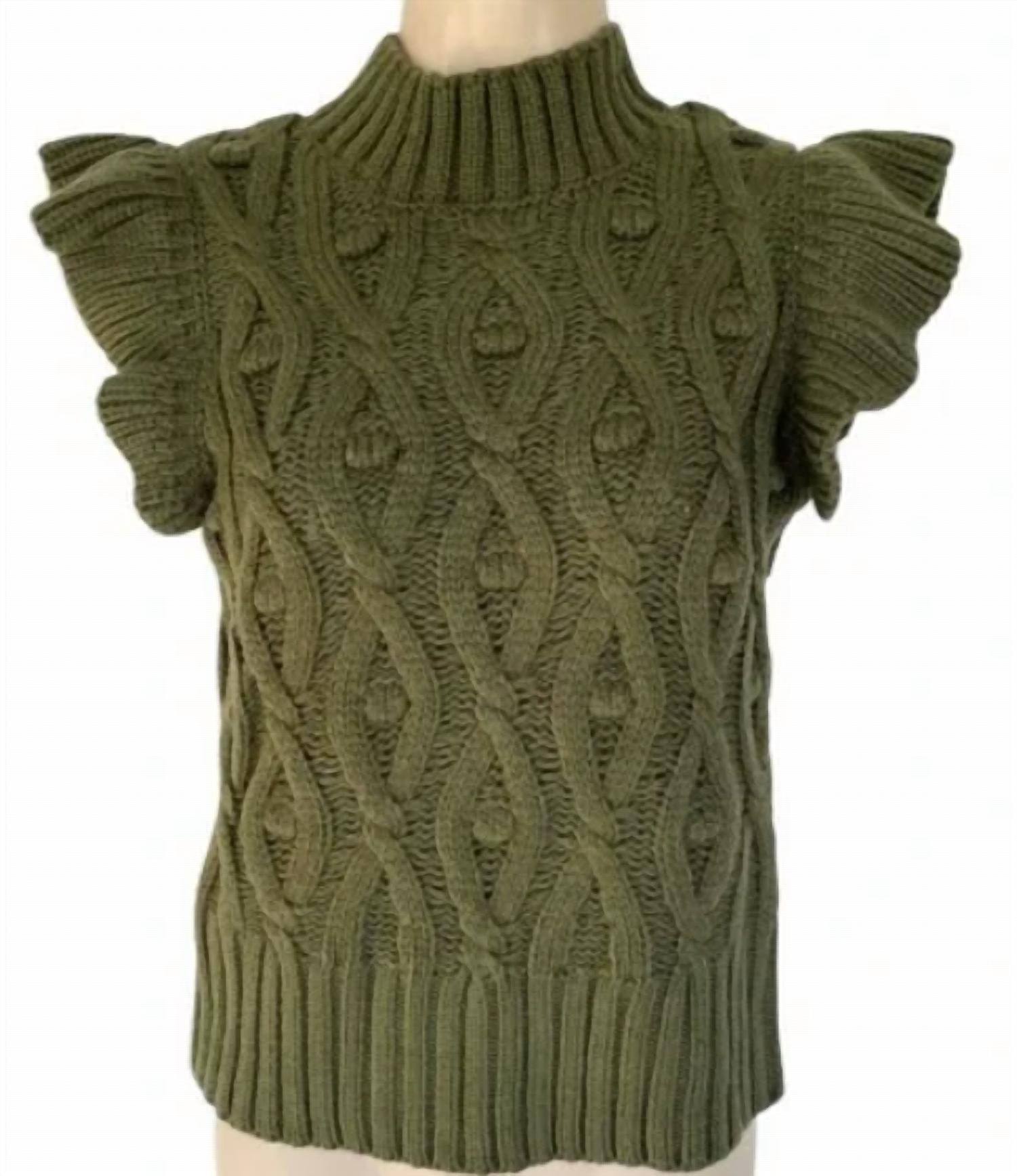 Industry Republic - Flutter Sleeve Cable Knit Sweater – Snagged & Bagged