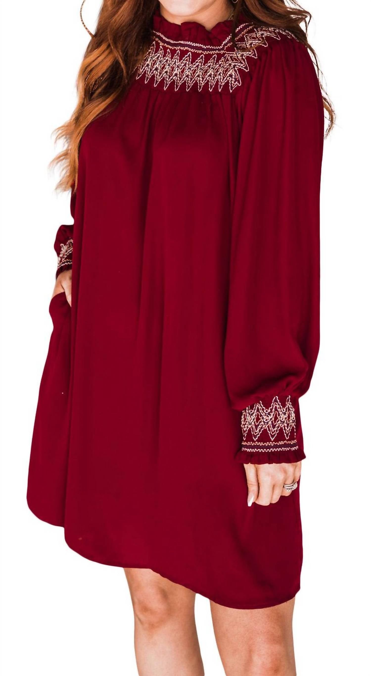 Layerz Clothing - Women's Embroidered Smocked Dress – Snagged & Bagged