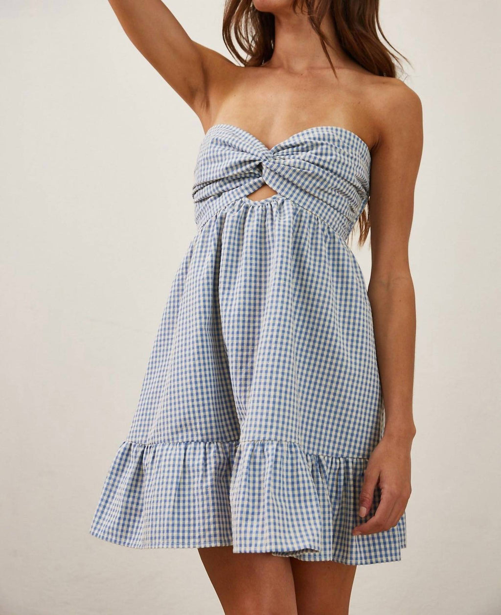 Creamon - Gingham Mini Dress – Snagged & Bagged