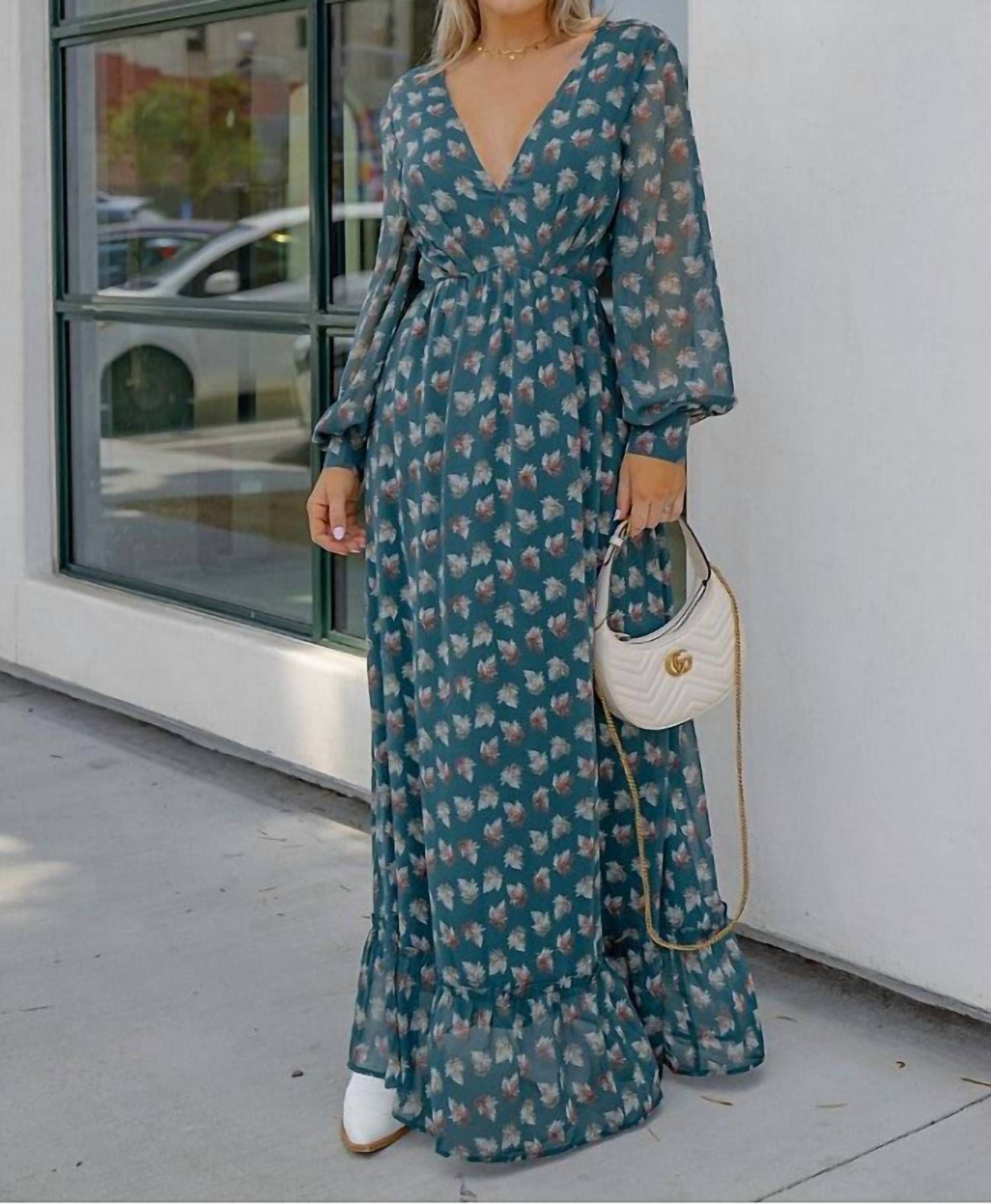 Rokoko - Floral Print Maxi Dress – Snagged & Bagged