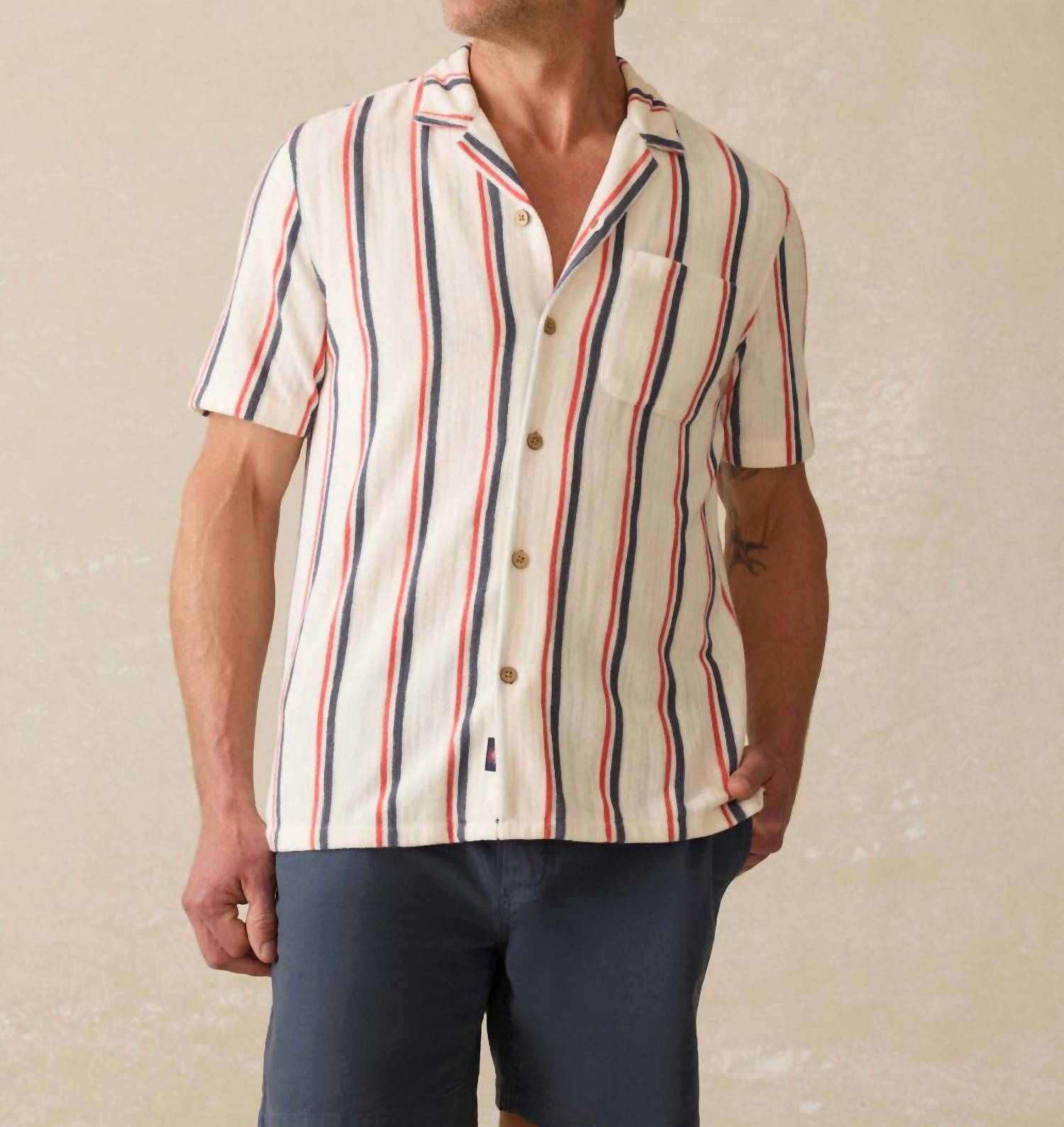 Faherty - Short Sleeve Cabana Towel Terry Shirt – Snagged & Bagged