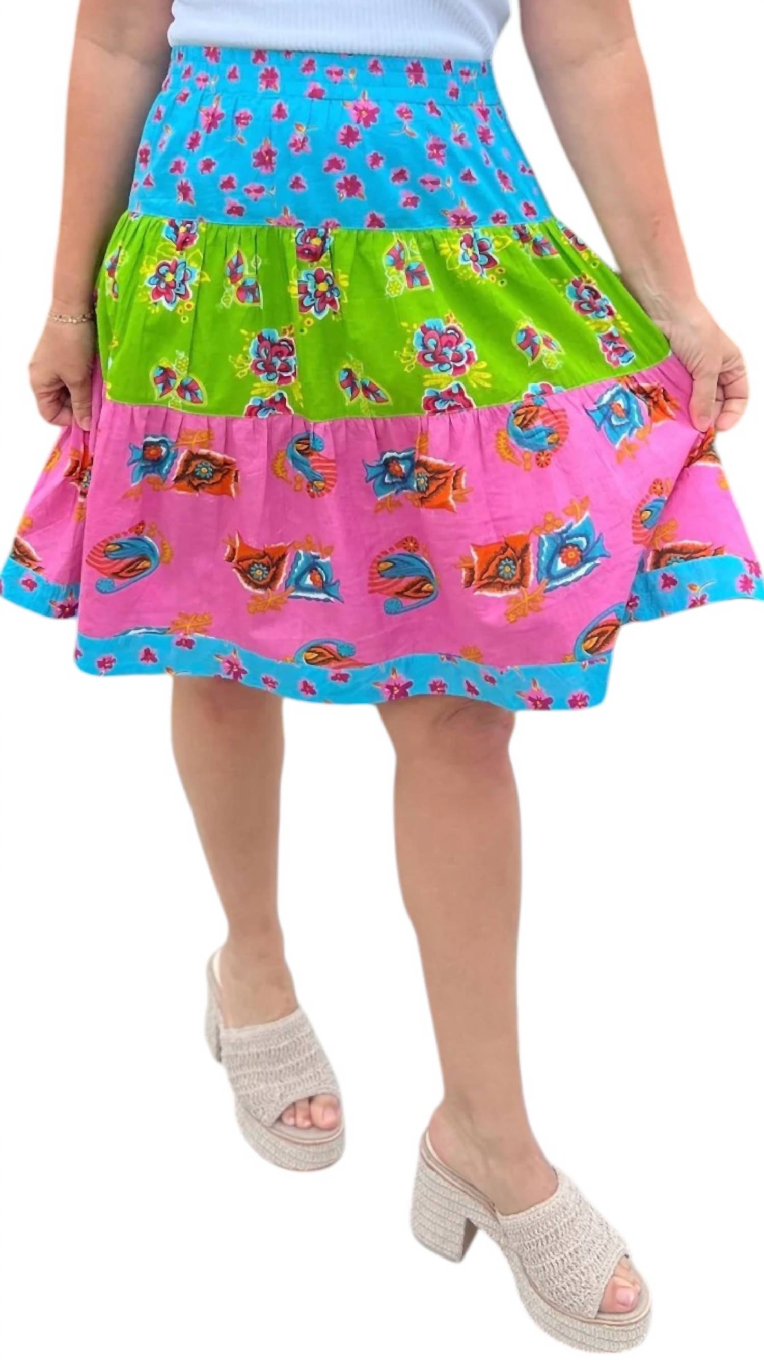Ivy Jane - Floral Print Tiered Skirt – Snagged & Bagged