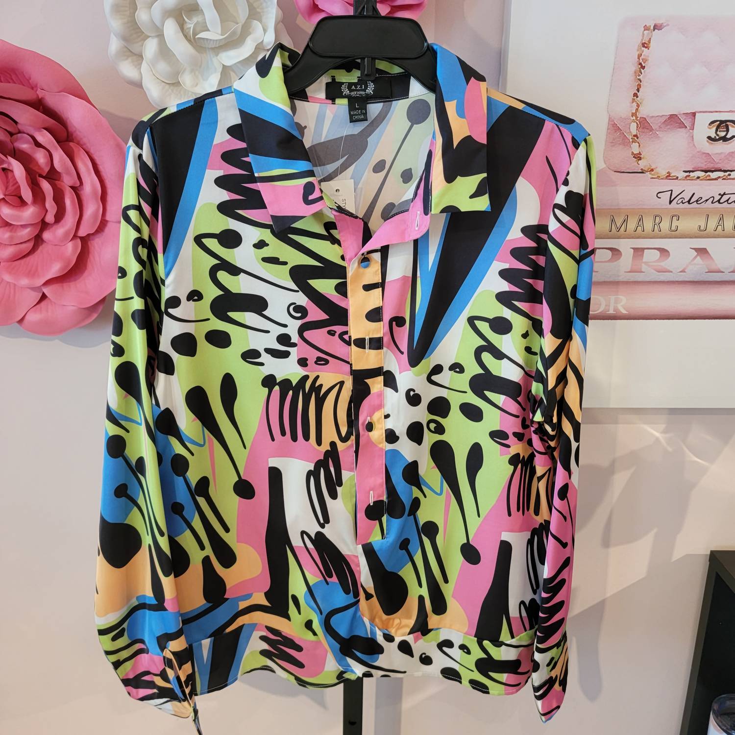 Azi - vibrant top – Snagged & Bagged