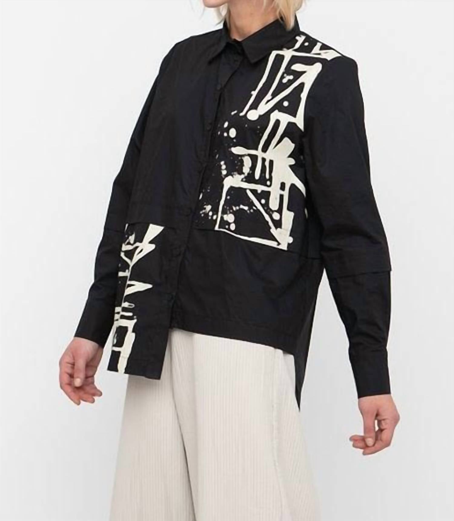 Ozai N Ku - Soila Splash Paint Blouse – Snagged & Bagged