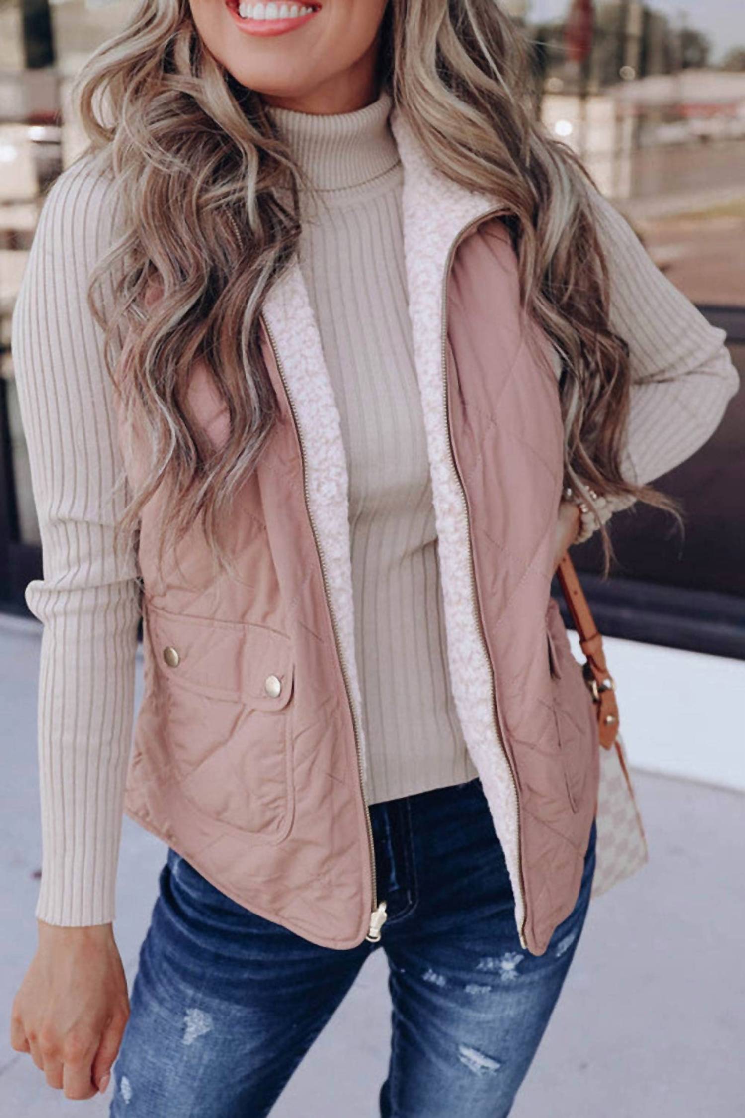 Pretty Bash - Fleece Lined Reversible Quilted Vest – Snagged & Bagged