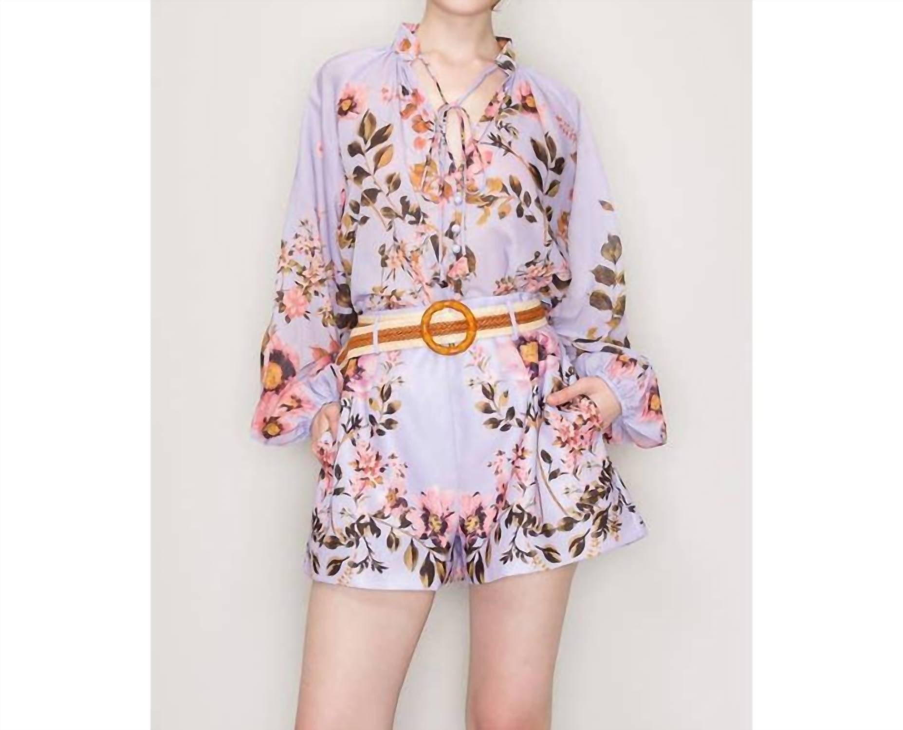 Ina Fashion - Women's Floral Print High Waisted Shorts – Snagged & Bagged