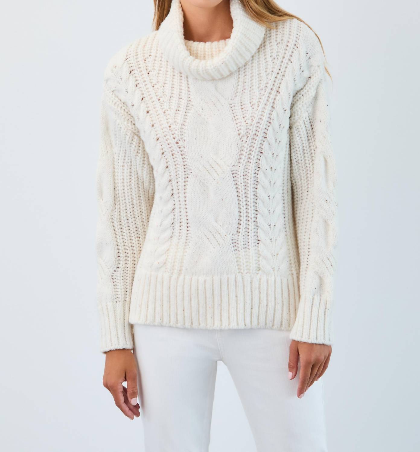 Fdj - Cowl Neck Cable Sweater – Snagged & Bagged