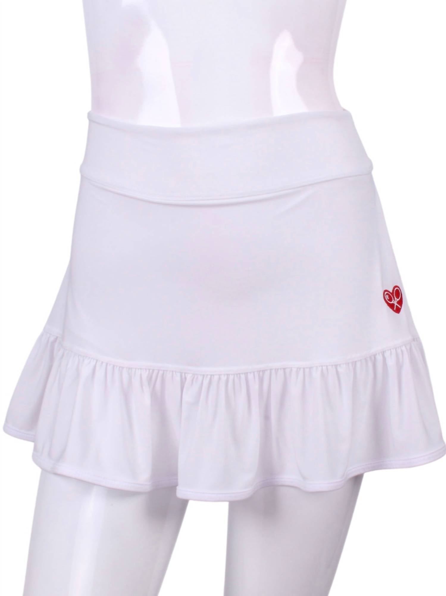 Love Love Tennis - Women's Ruffle Tennis Skirt – Snagged & Bagged
