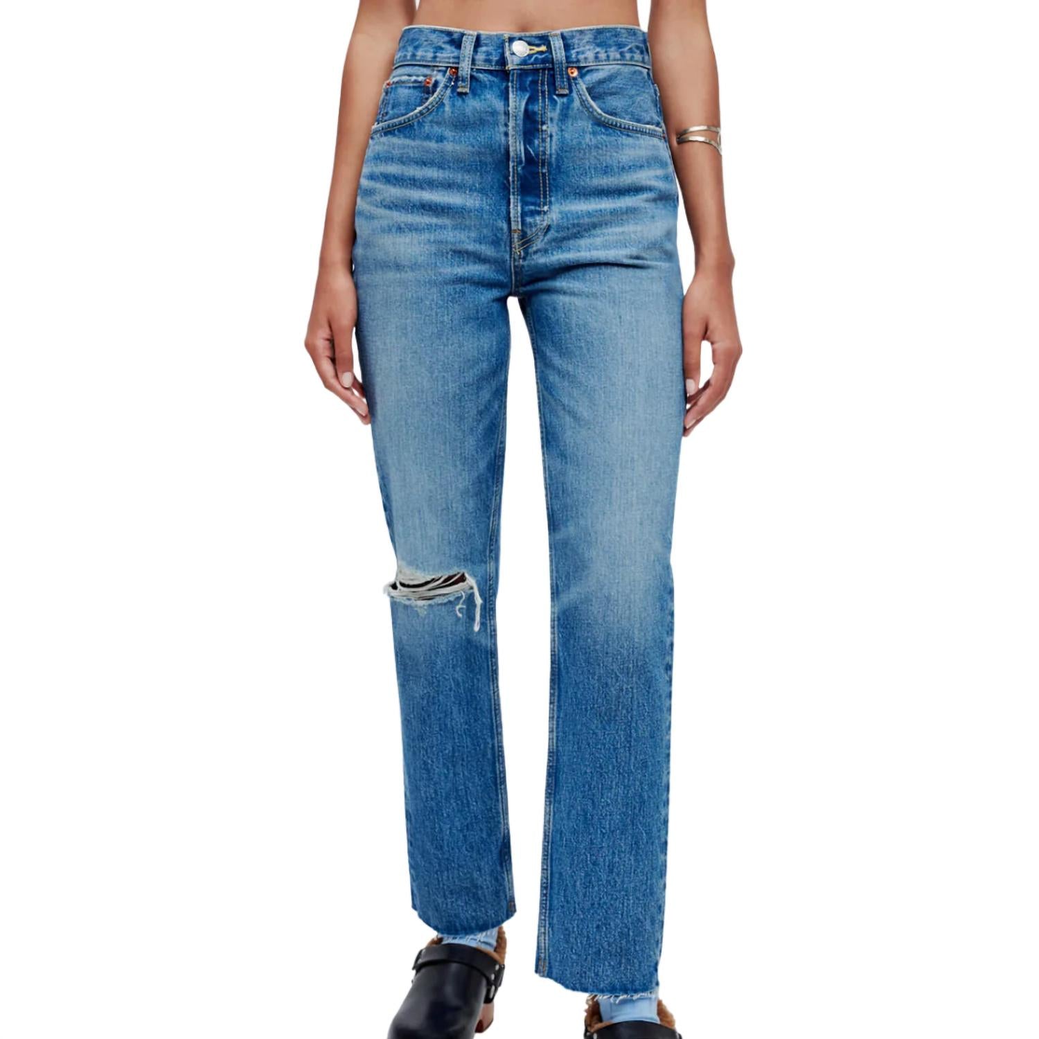 Re/Done - 70'S ULTRA HIGH RISE STOVE PIPE JEAN – Snagged & Bagged