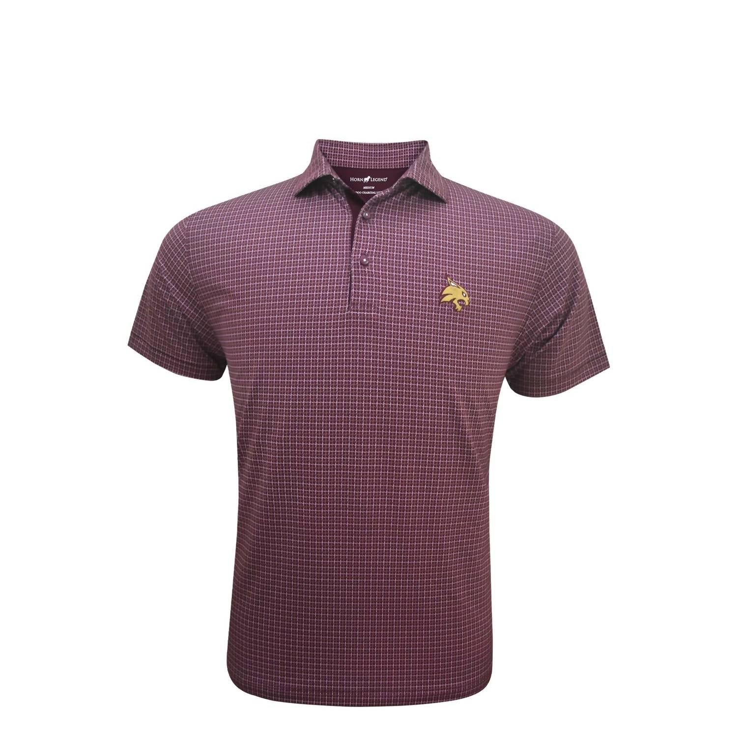 Horn Legend - Men's Texas State Window Pane Polo – Snagged & Bagged