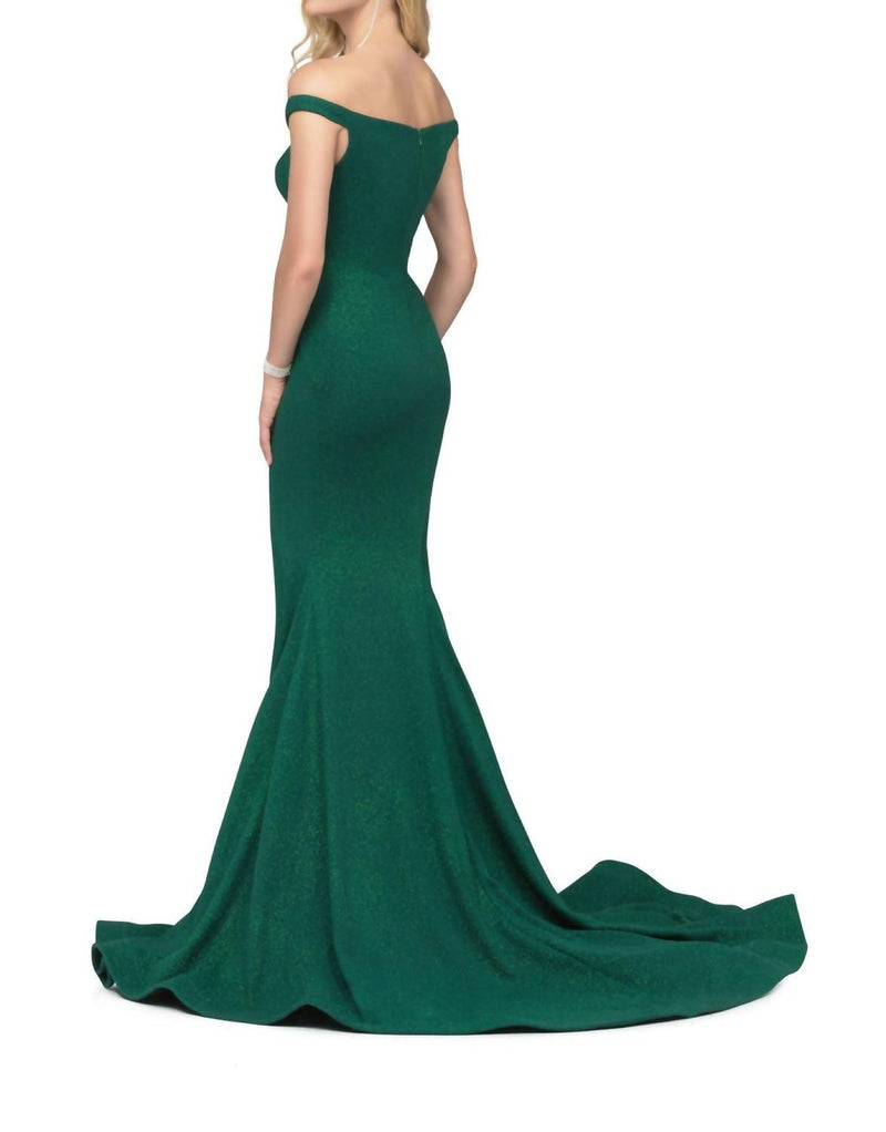 Lucci Lu - Sparkle Jacquard Off Shoulder Mermaid Maxi Dress – Snagged ...