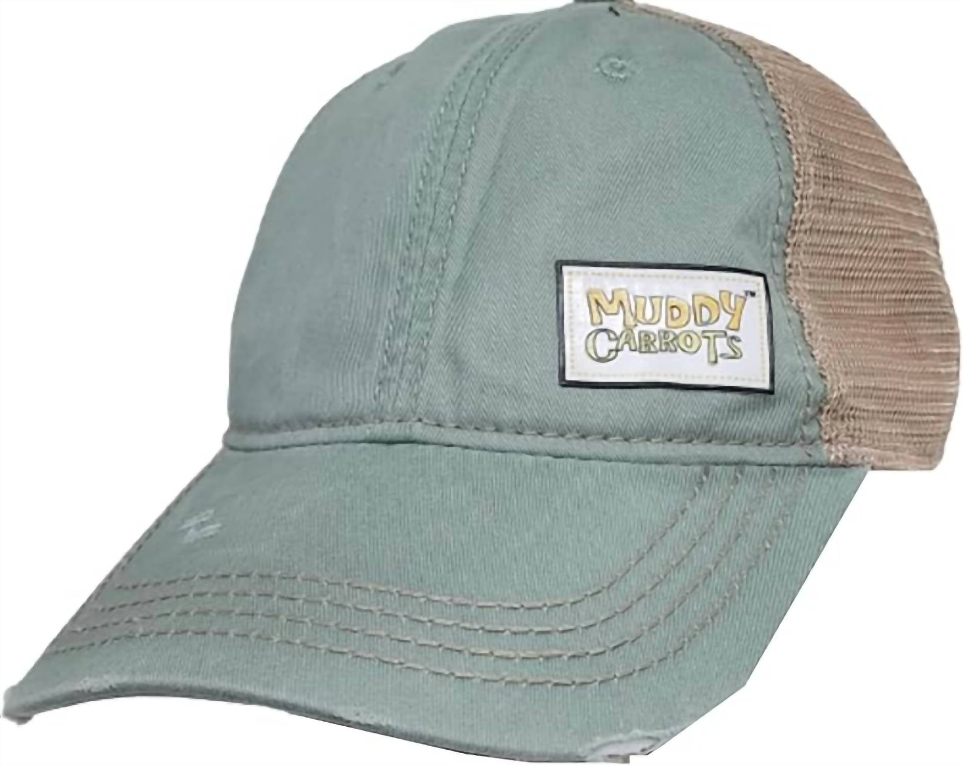 Muddy Carrots - Women's Tea Stained Mesh Back Hat – Snagged & Bagged